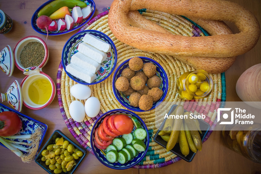 Palestinian breakfast • The Middle Frame • Arab Stock Photos and Images