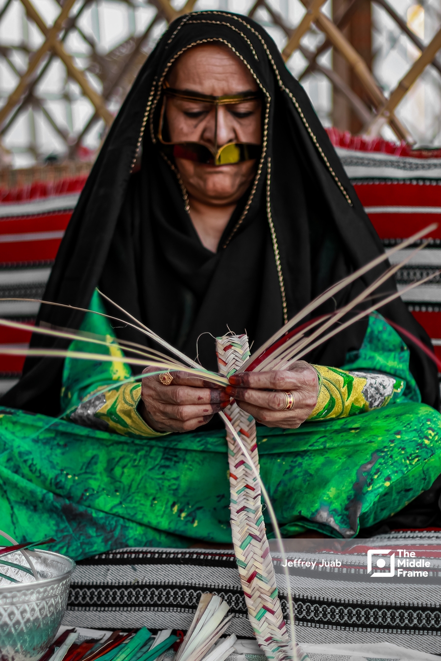An Emirati woman in traditional attire. • The Middle Frame • GenAI for ...