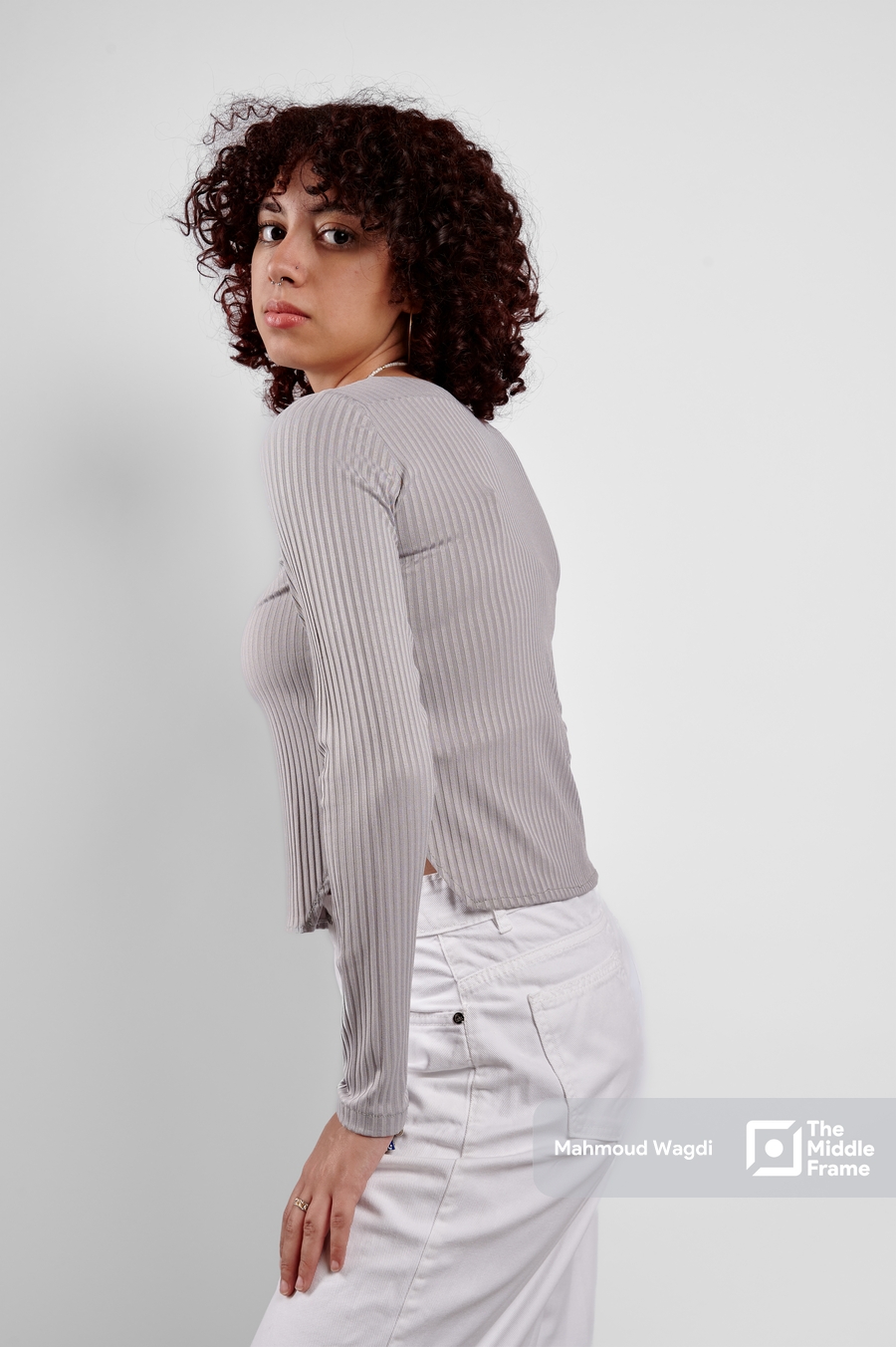 A portrait of an Egyptian female model. • The Middle Frame • Arab Stock ...