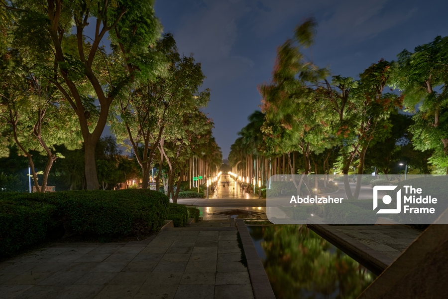 Al Azhar Park at night • The Middle Frame • Arab Stock Photos and Images