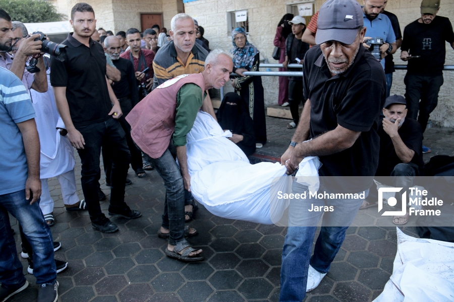The martyrs of the Abu Ghali family's home in Al-Nuseirat camp. • The ...