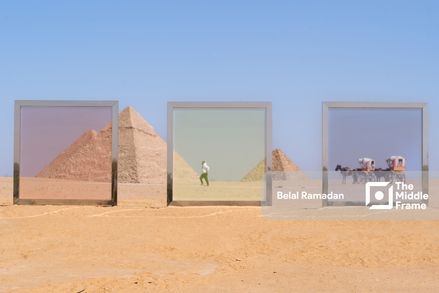 "The Race" by artist Khaled Zaki at the "Forever is Now 4" exhibition ...