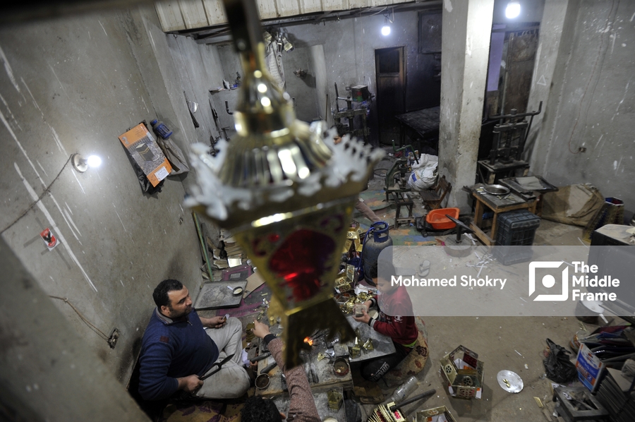 Ramadan lantern making • The Middle Frame • Arab Stock Photos and Images