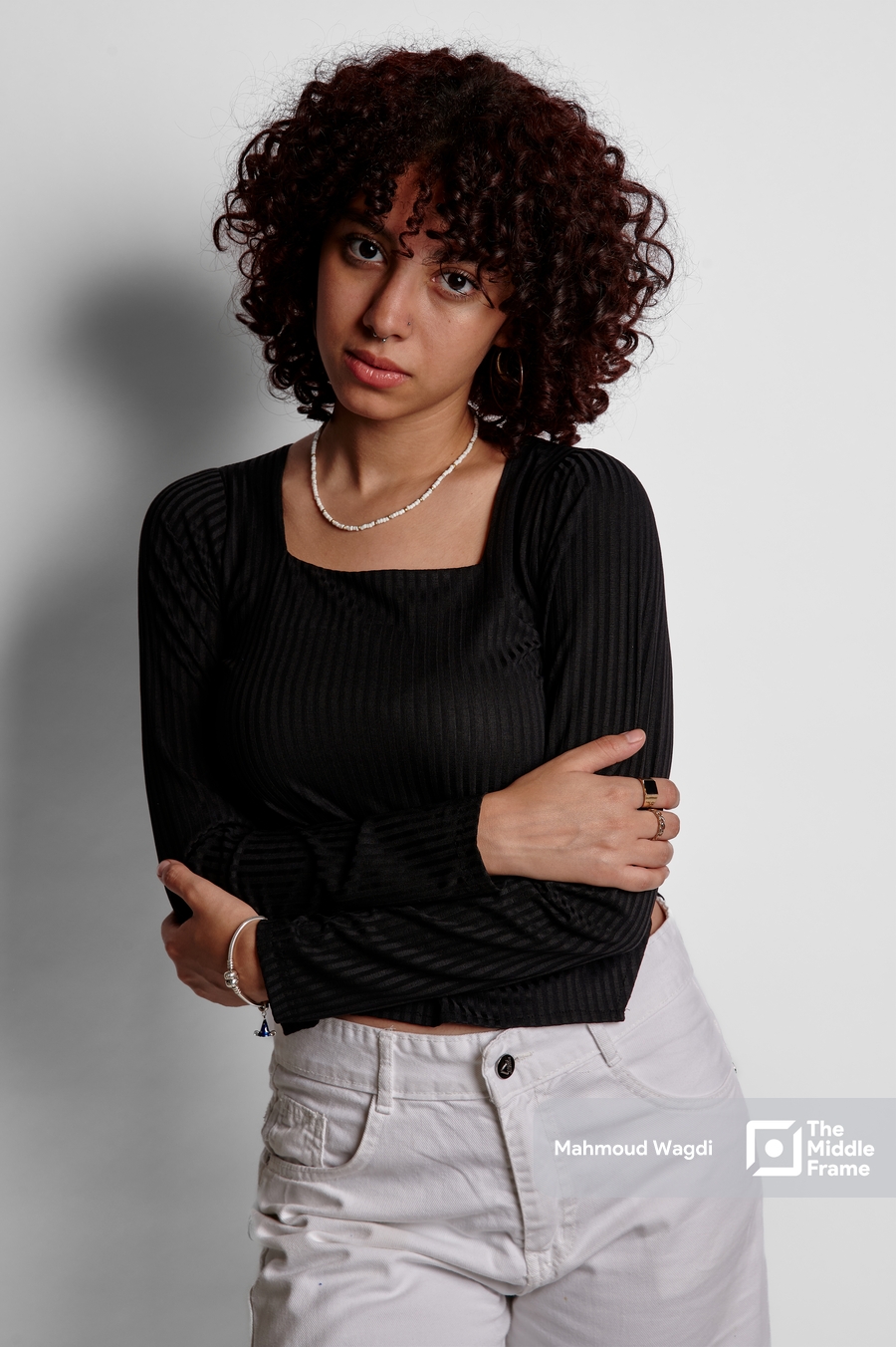 A portrait of an Egyptian female model. • The Middle Frame • Arab Stock ...