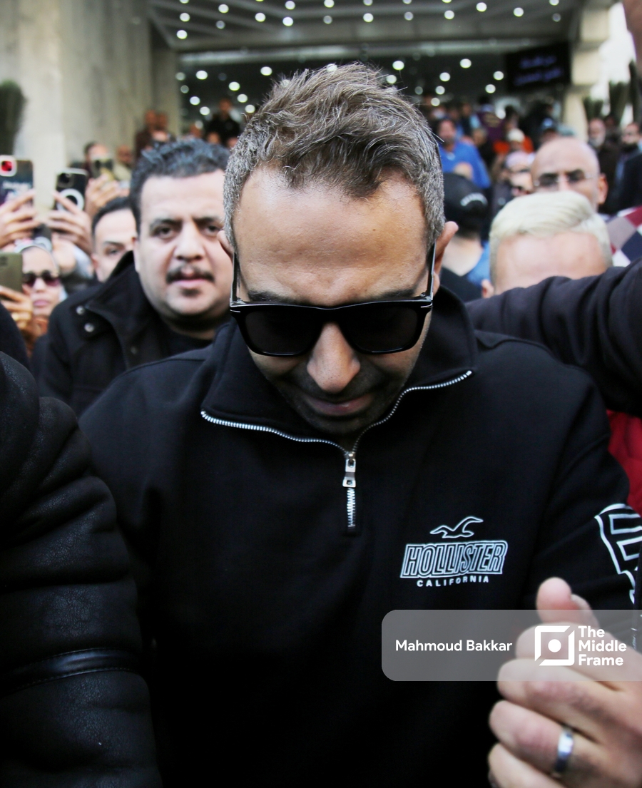 The funeral procession of the Egyptian folk music legend Ahmed Adaweya ...