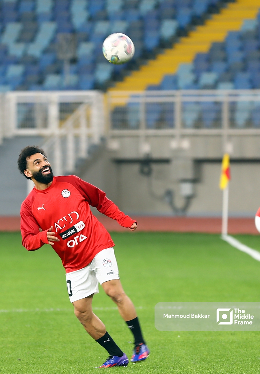 Mohamed Salah during Egypt's national team training in preparation for the African Nations ...