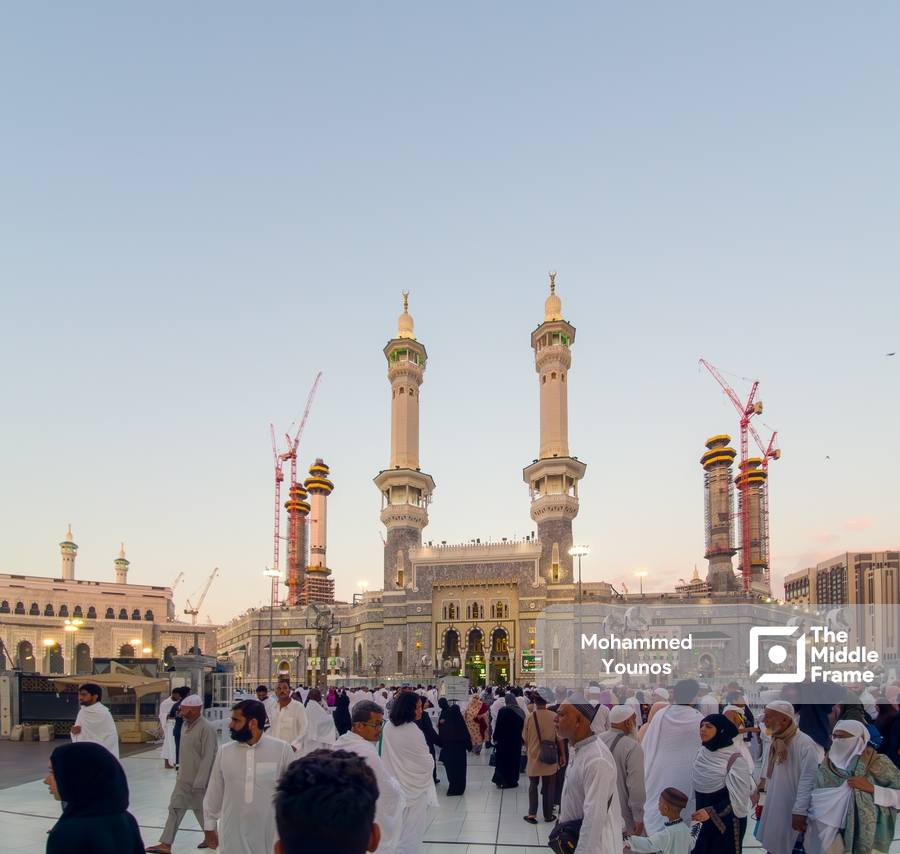 Muslim Pilgrims in Al Masjid Al Haram in Mecca-Egypt. • The Middle ...