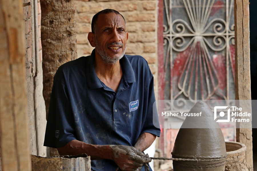 Pottery making in Egypt. • The Middle Frame • Arab Stock Photos and Images