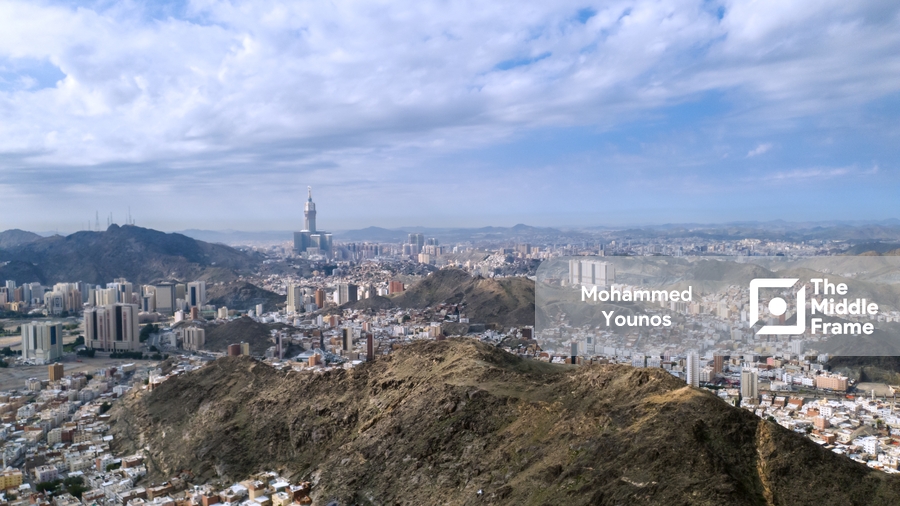 Cave of Hira' in Jabal al-Nour Mecca-Saudi Arabia. • The Middle Frame ...