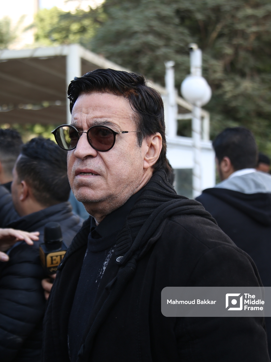 The funeral procession of the Egyptian folk music legend Ahmed Adaweya ...