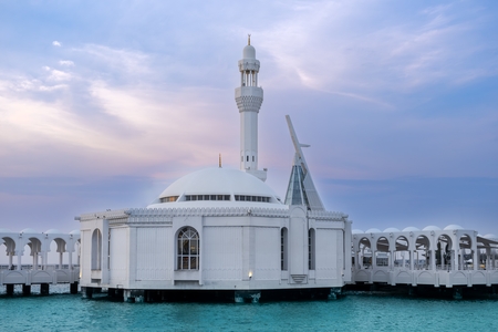 Al Rahma-Floating Mosque in Jeddah-Saudi Arabia. • The Middle Frame ...